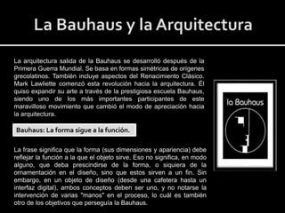 La bauhaus | PPTX