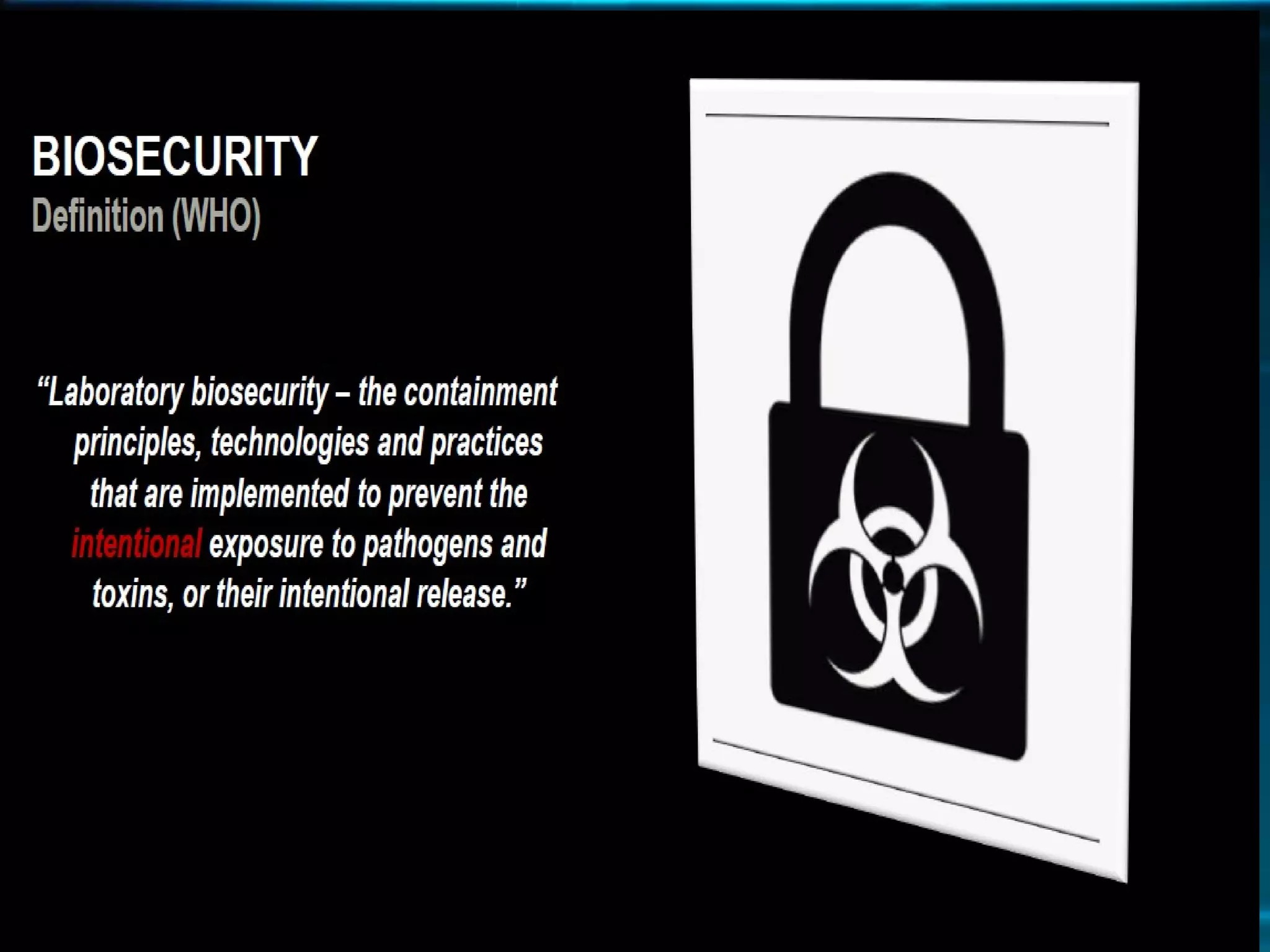 Lab biosafety and biosecurity | PPT