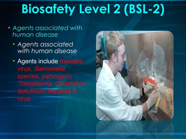 Lab biosafety and biosecurity | PPT | Infectious Diseases | Diseases ...