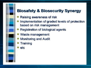 Lab biosafety and biosecurity | PPT