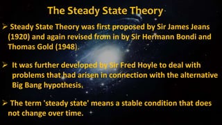 Steady State Theory | PPTX