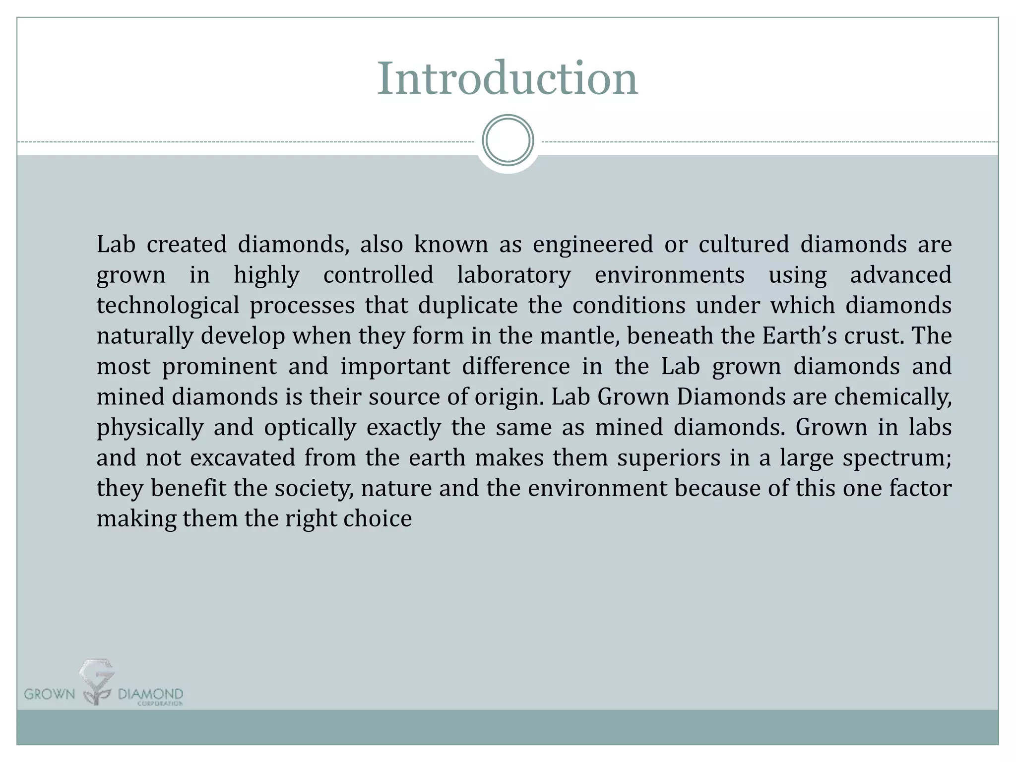 Lab created diamond education | PPTX