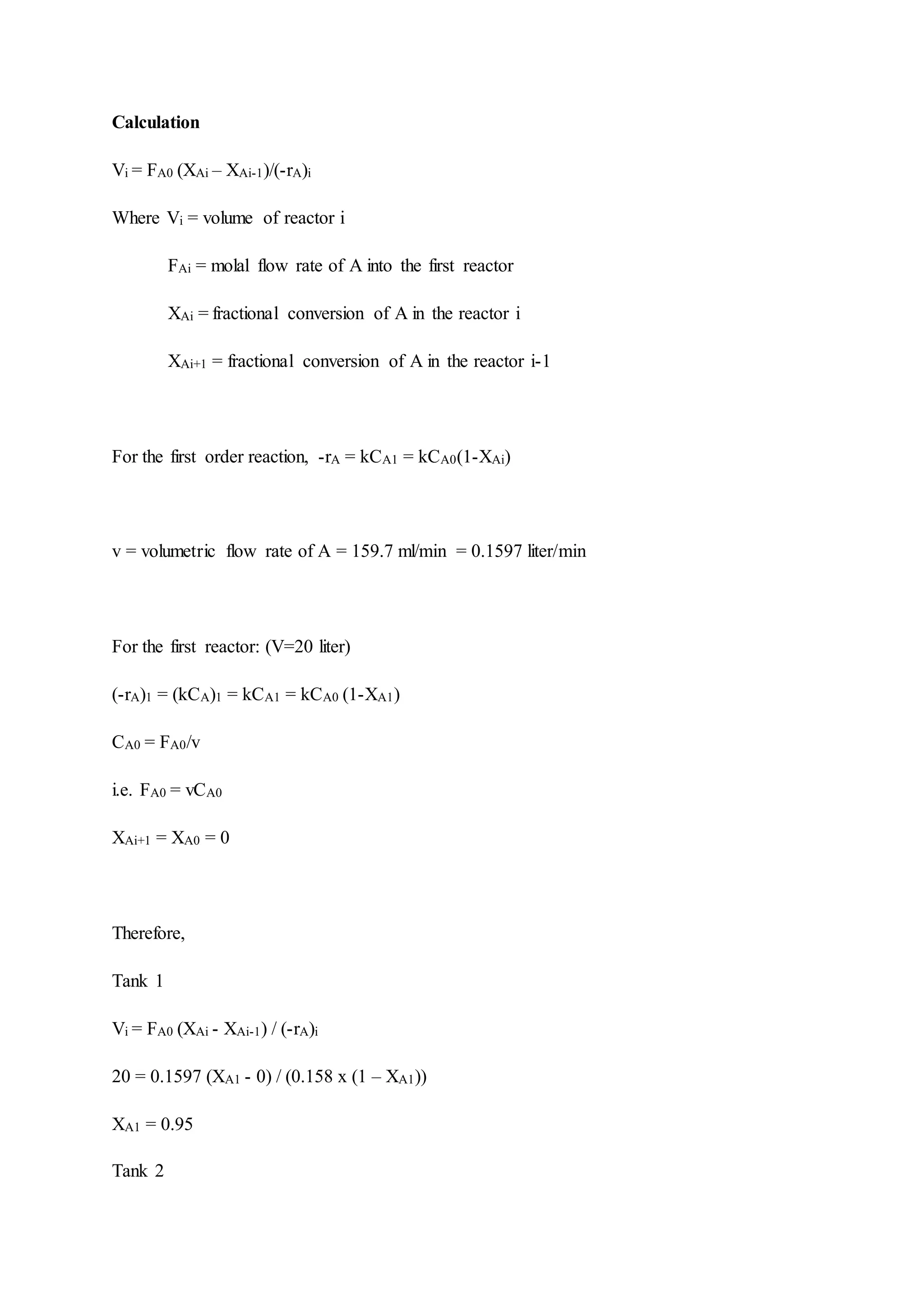 Lab Cstr In Series Docx