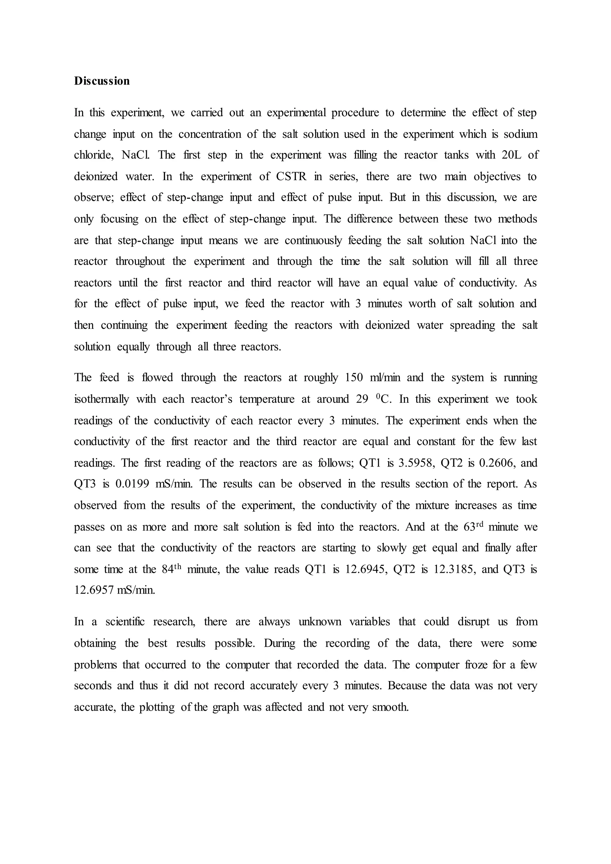 Lab cstr in series | DOCX