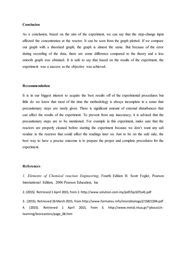 Lab cstr in series | DOCX