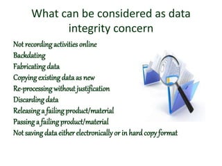 Lab data integrity | PPTX
