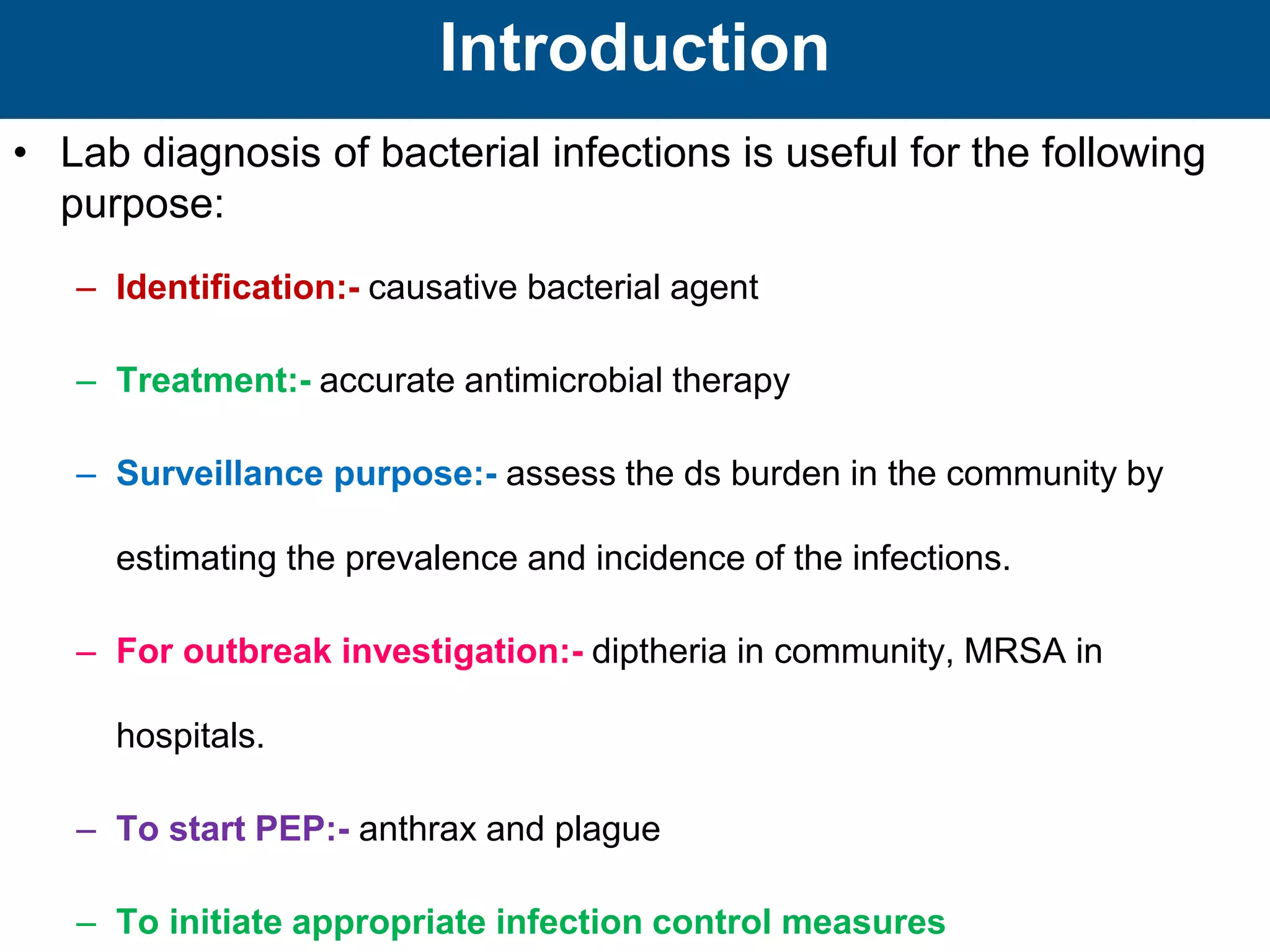 Lab Diagnosis of Bacterial infections | PPT