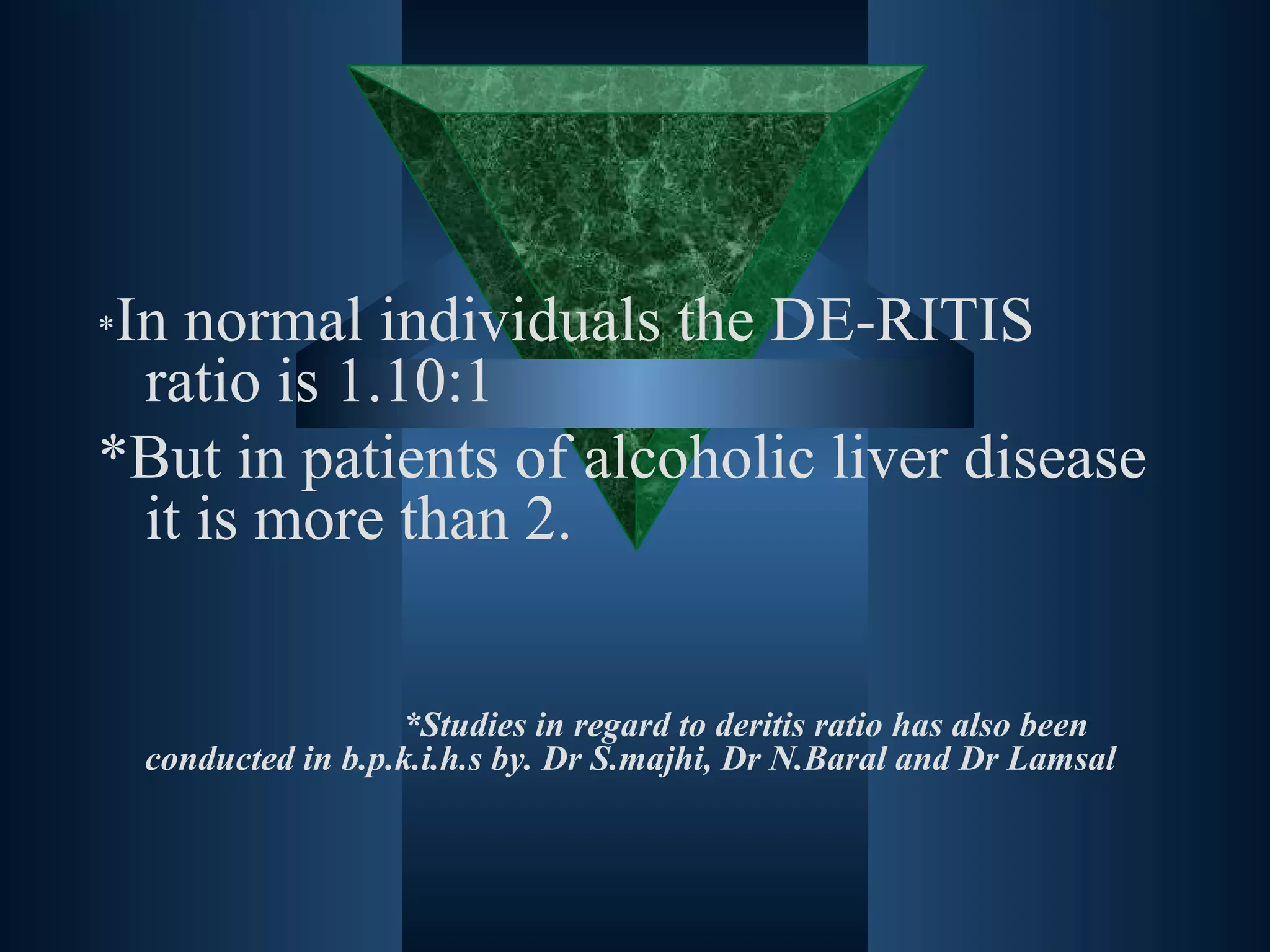 Lab diagnosis in alcoholic liver disease | PPT