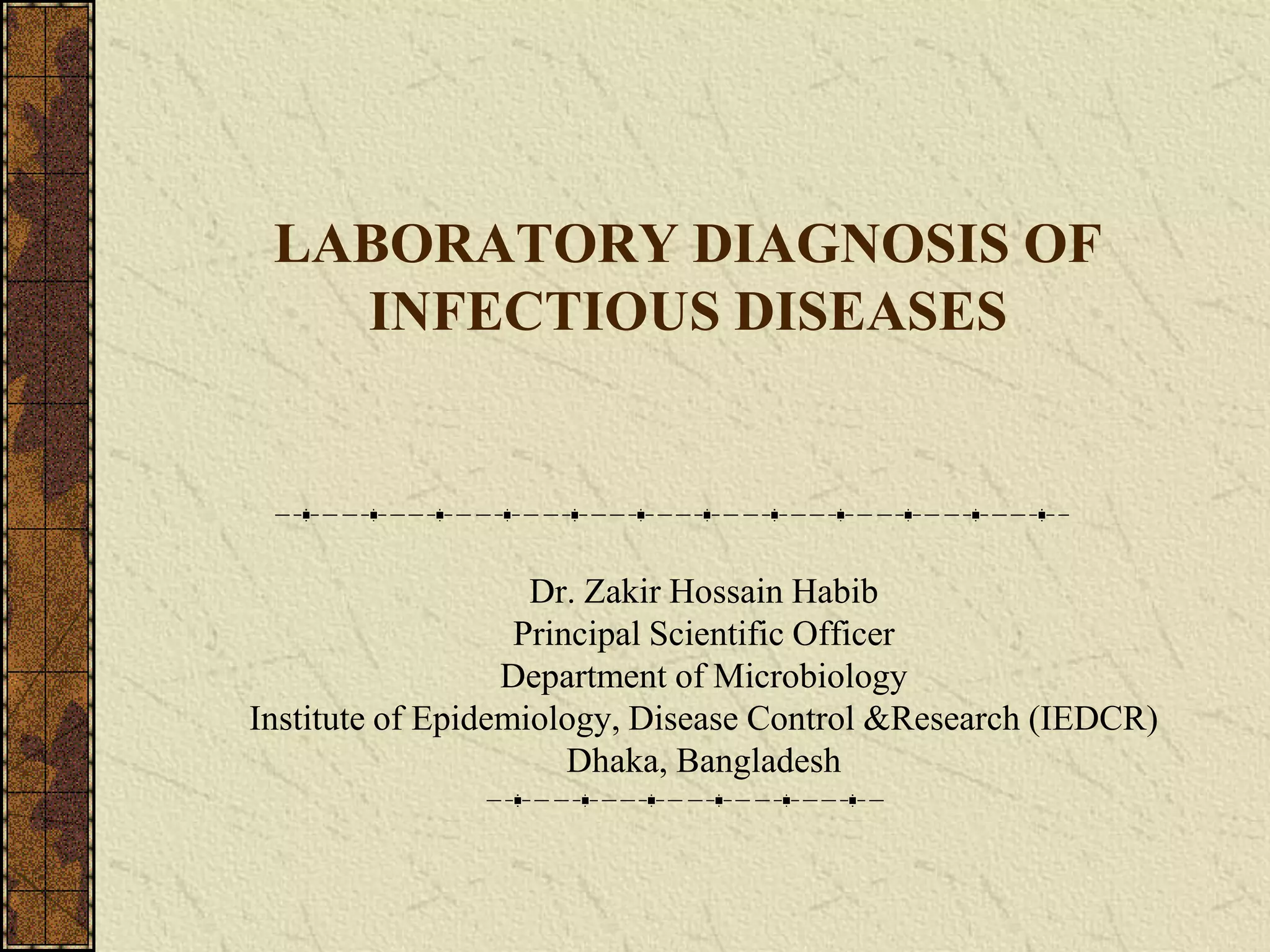 Lab diagnosis of infectious disease | PDF