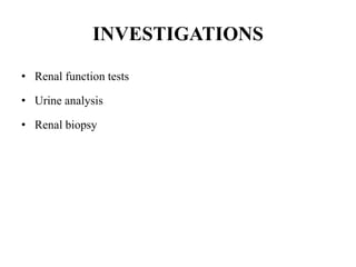 Lab diagnosis in renal diseases | PPTX