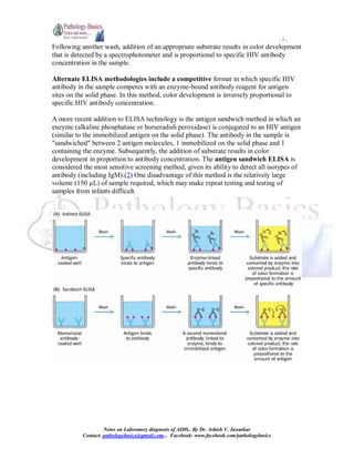 LABORATORY DIAGNOSIS OF HIV - AIDS | PDF