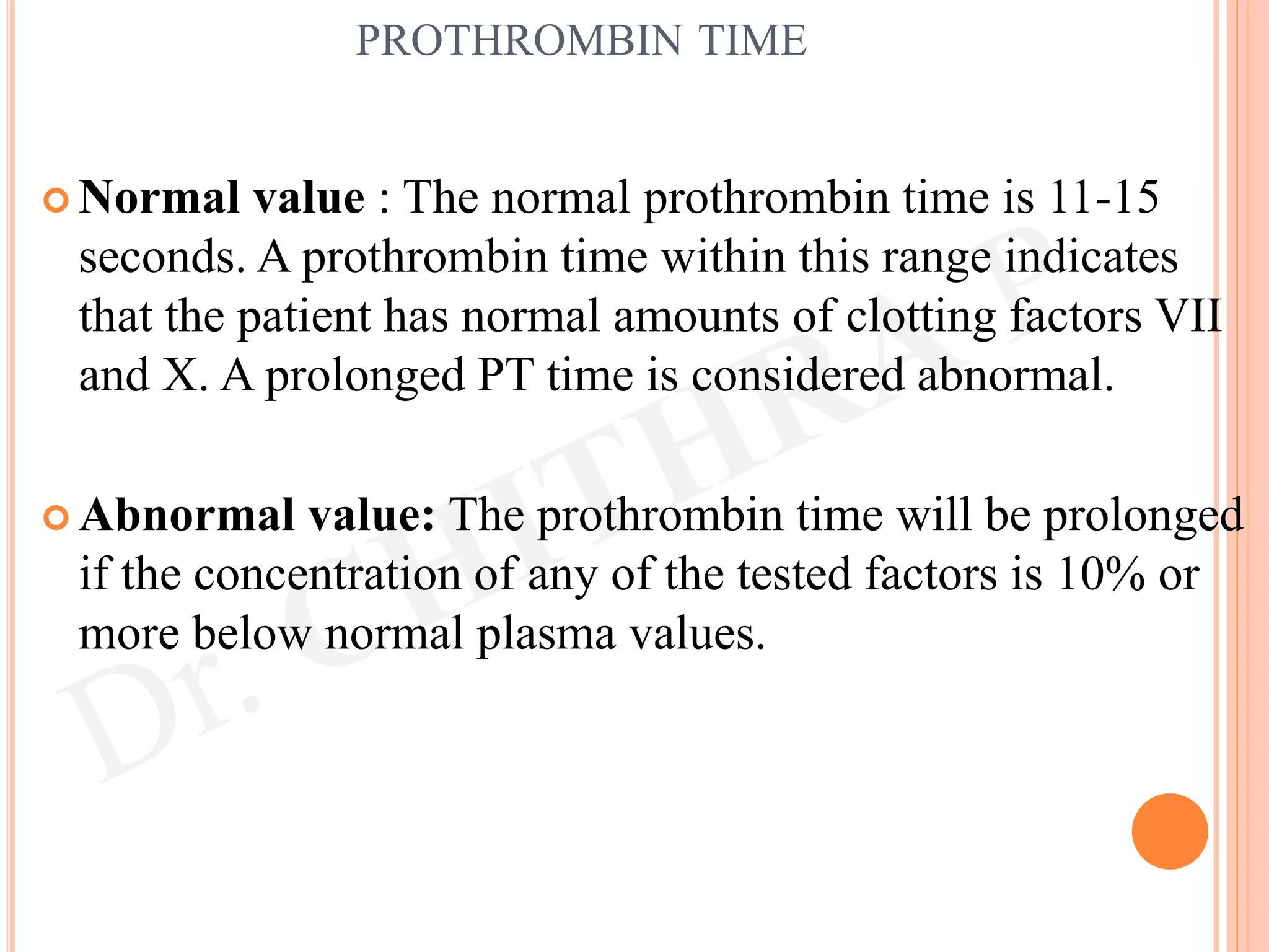 Lab diagnosis of bleeding disorders Dr chithra p | PPT