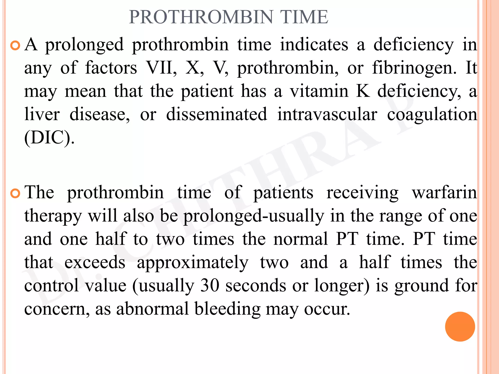 Lab diagnosis of bleeding disorders Dr chithra p | PPT