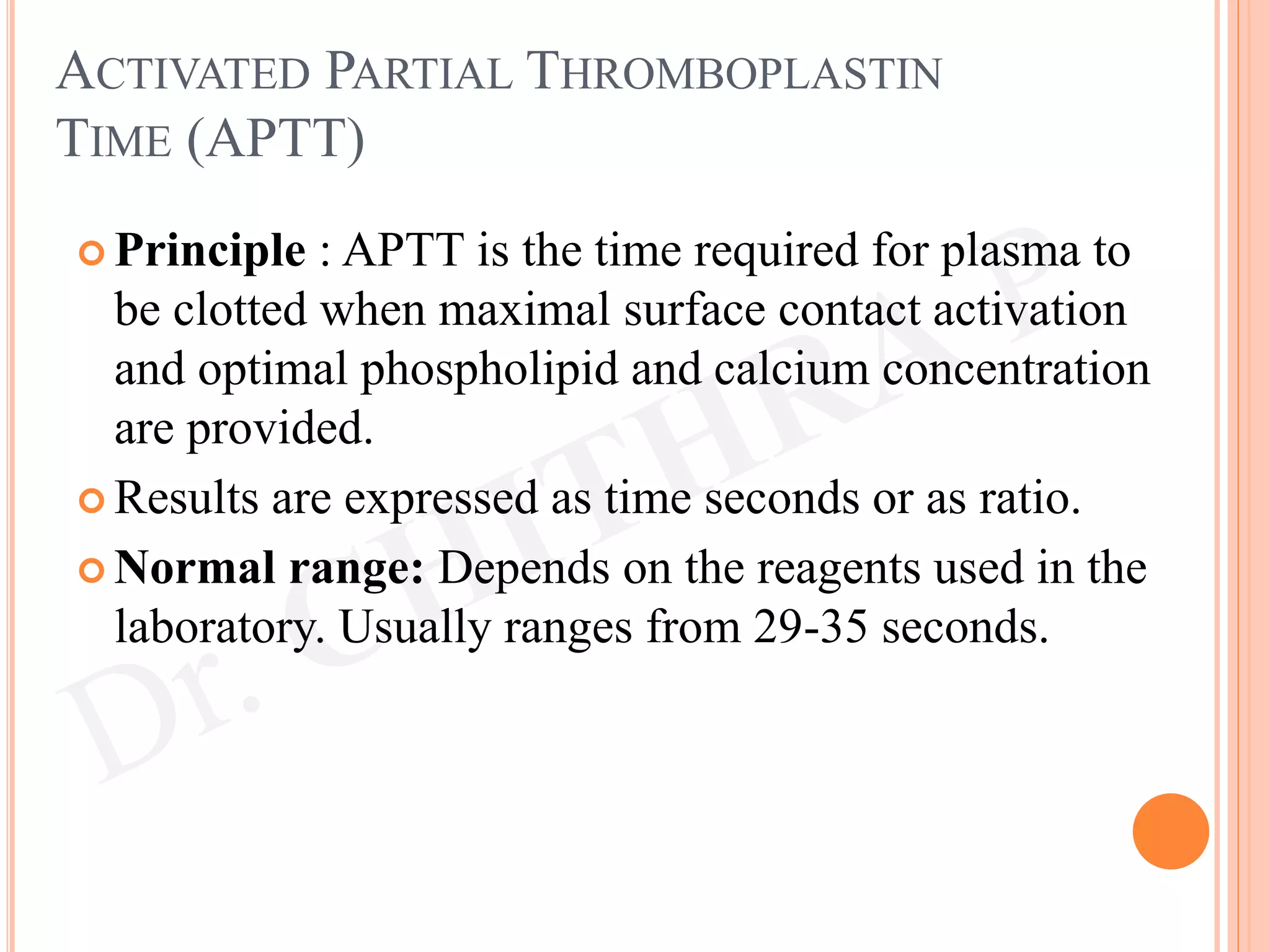 Lab diagnosis of bleeding disorders Dr chithra p | PPT