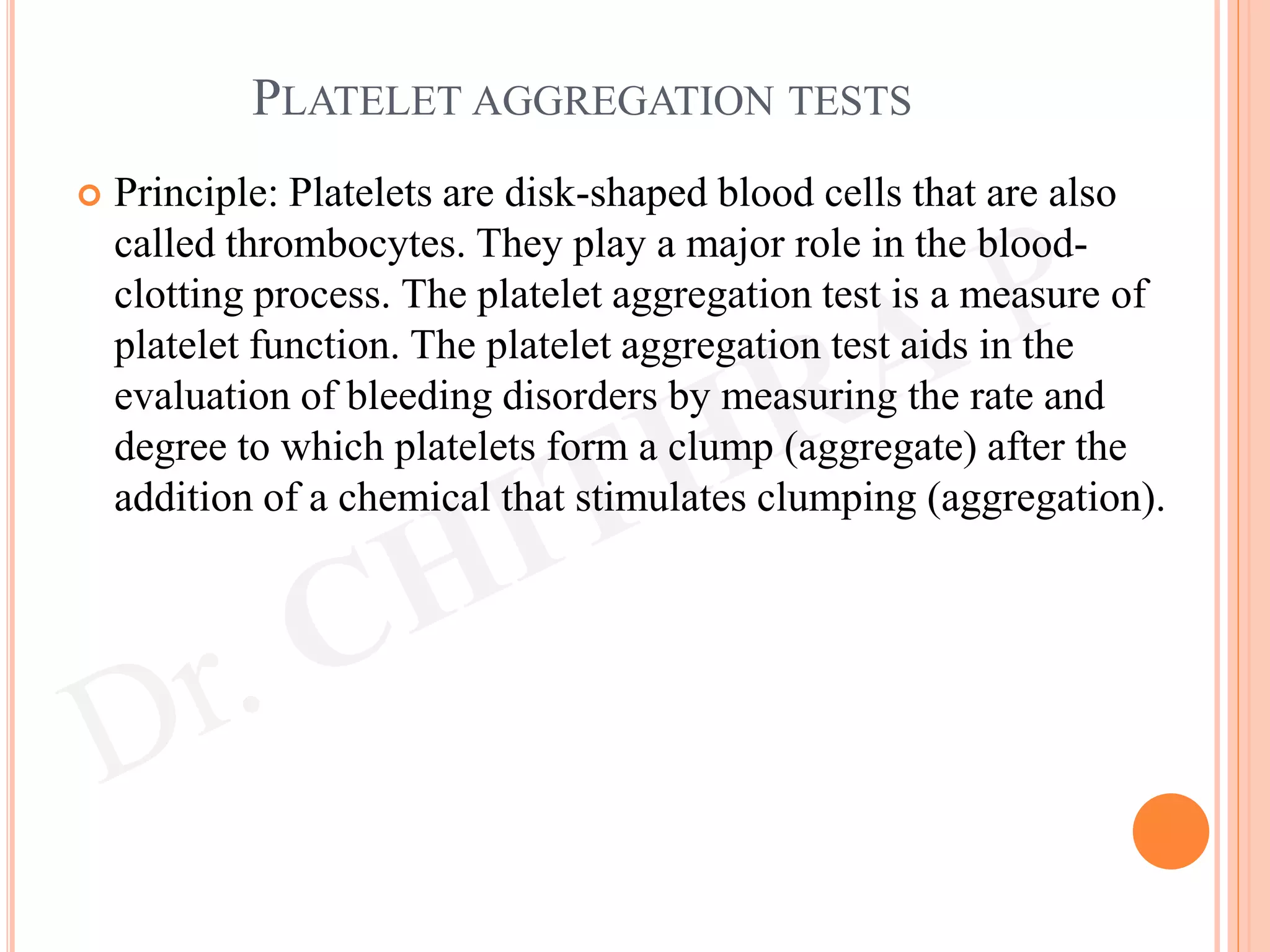 Lab diagnosis of bleeding disorders Dr chithra p | PPT