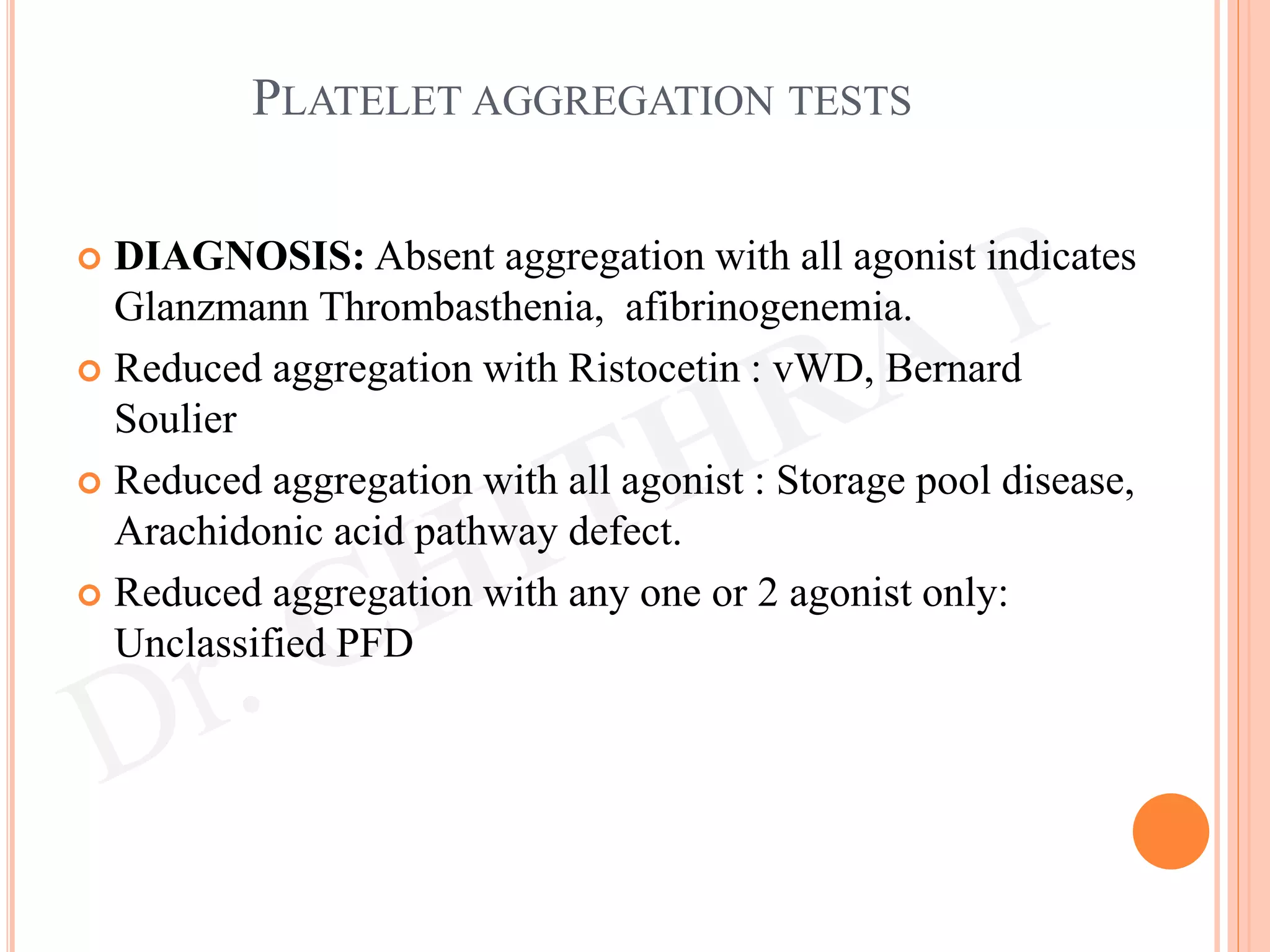 Lab diagnosis of bleeding disorders Dr chithra p | PPT