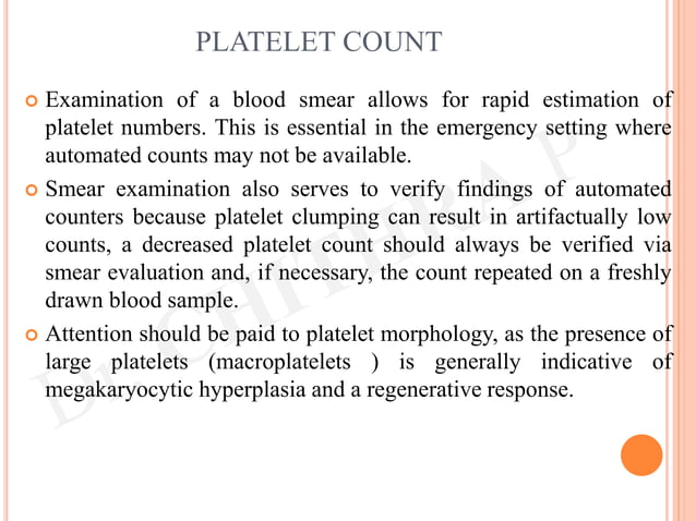Lab diagnosis of bleeding disorders Dr chithra p | PPT