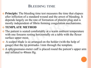 Lab diagnosis of bleeding disorders Dr chithra p | PPT