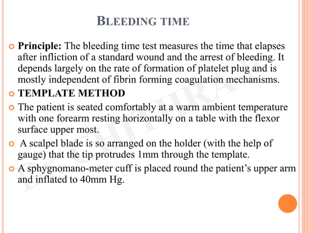 Lab diagnosis of bleeding disorders Dr chithra p | PPT