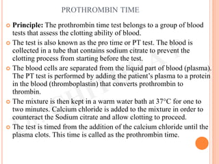 Lab diagnosis of bleeding disorders Dr chithra p | PPT