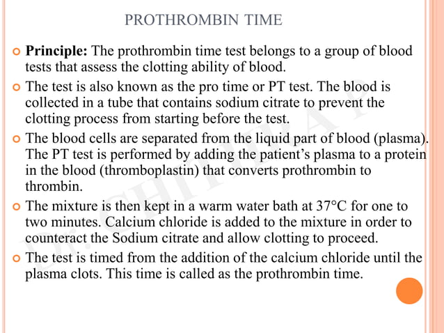 Lab diagnosis of bleeding disorders Dr chithra p | PPT