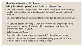 lab diagnosis of skin lesions or diseases .pptx