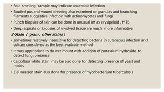 lab diagnosis of skin lesions or diseases .pptx