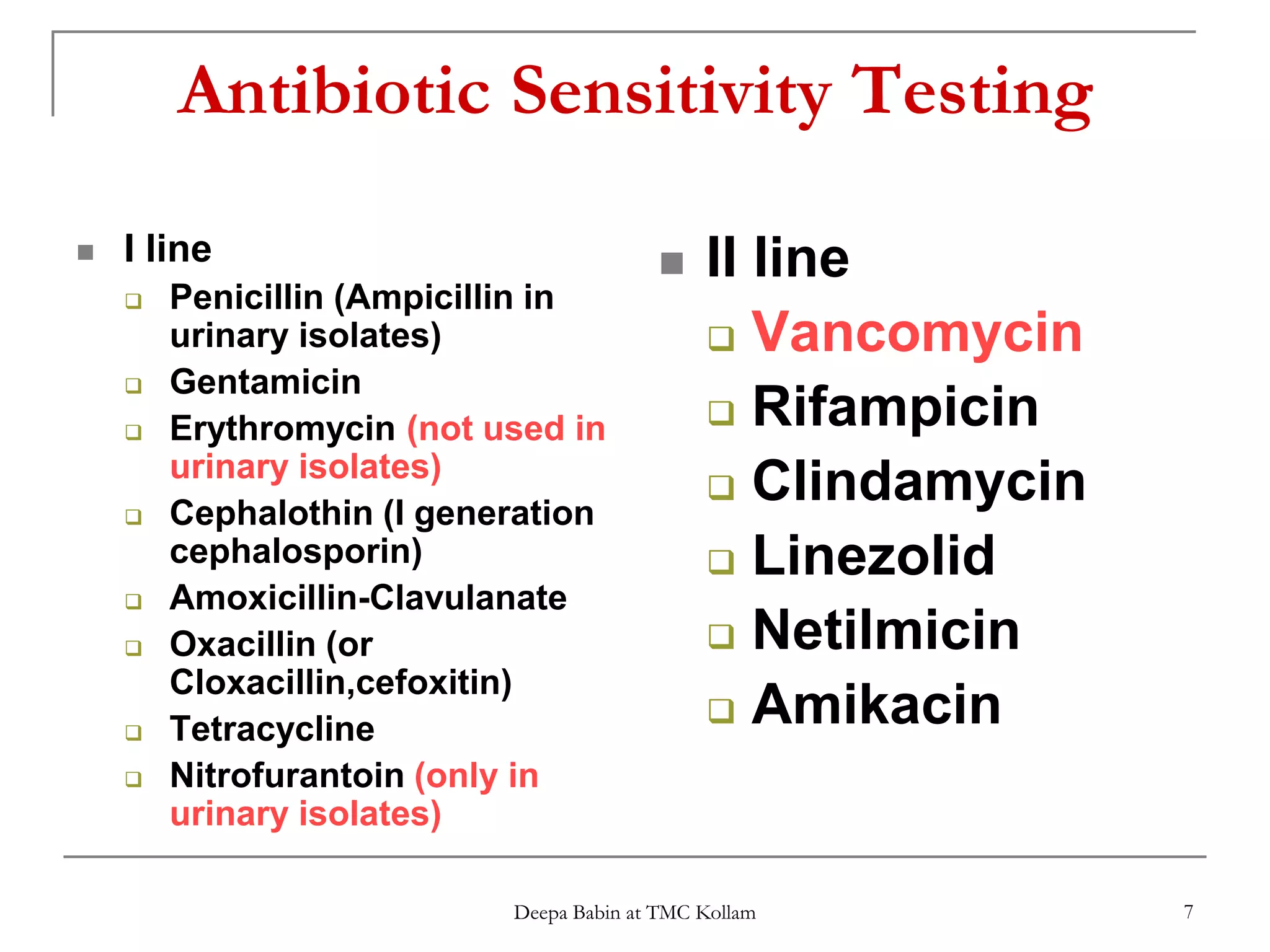 Lab diagnosis of staphylococcal infections deepa babin | PDF