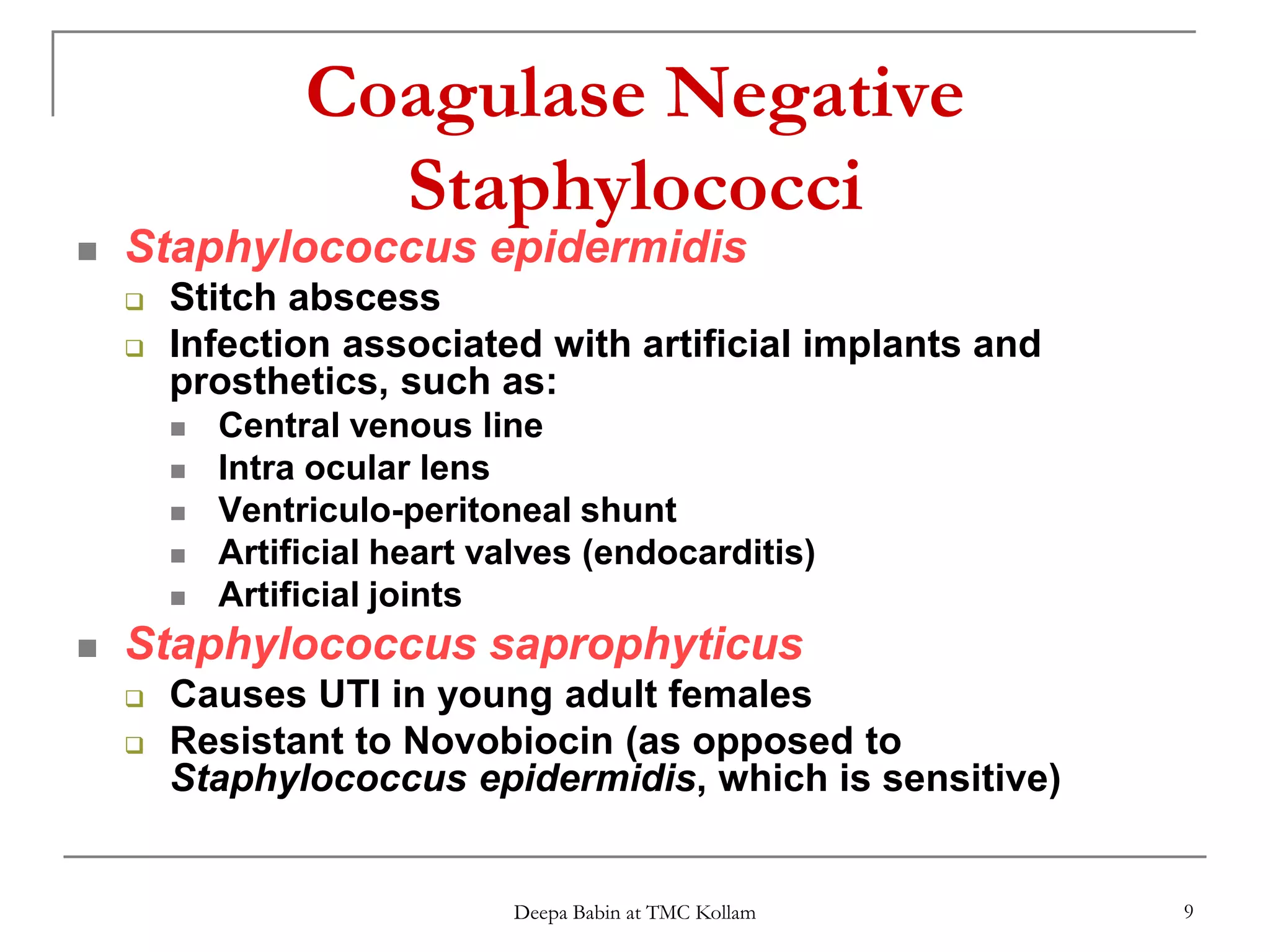 Lab diagnosis of staphylococcal infections deepa babin | PDF
