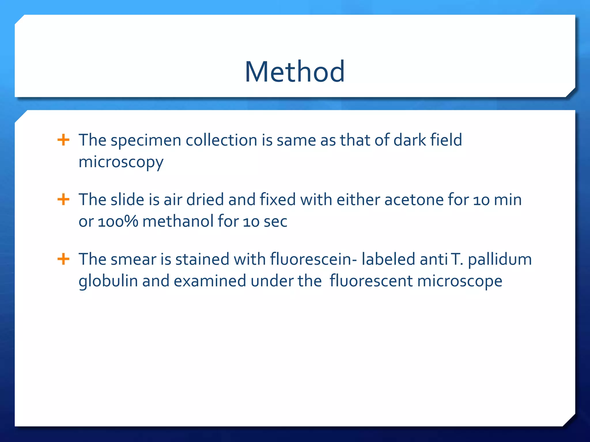 Lab diagnosis of syphilis | PPTX
