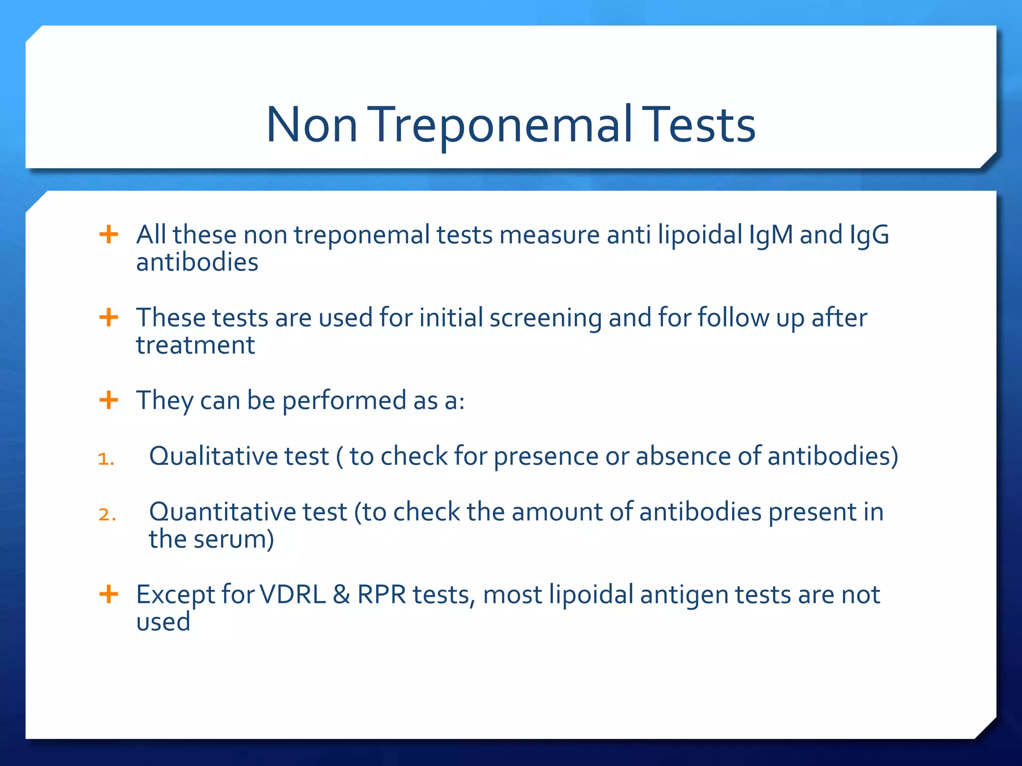 Lab diagnosis of syphilis | PPTX