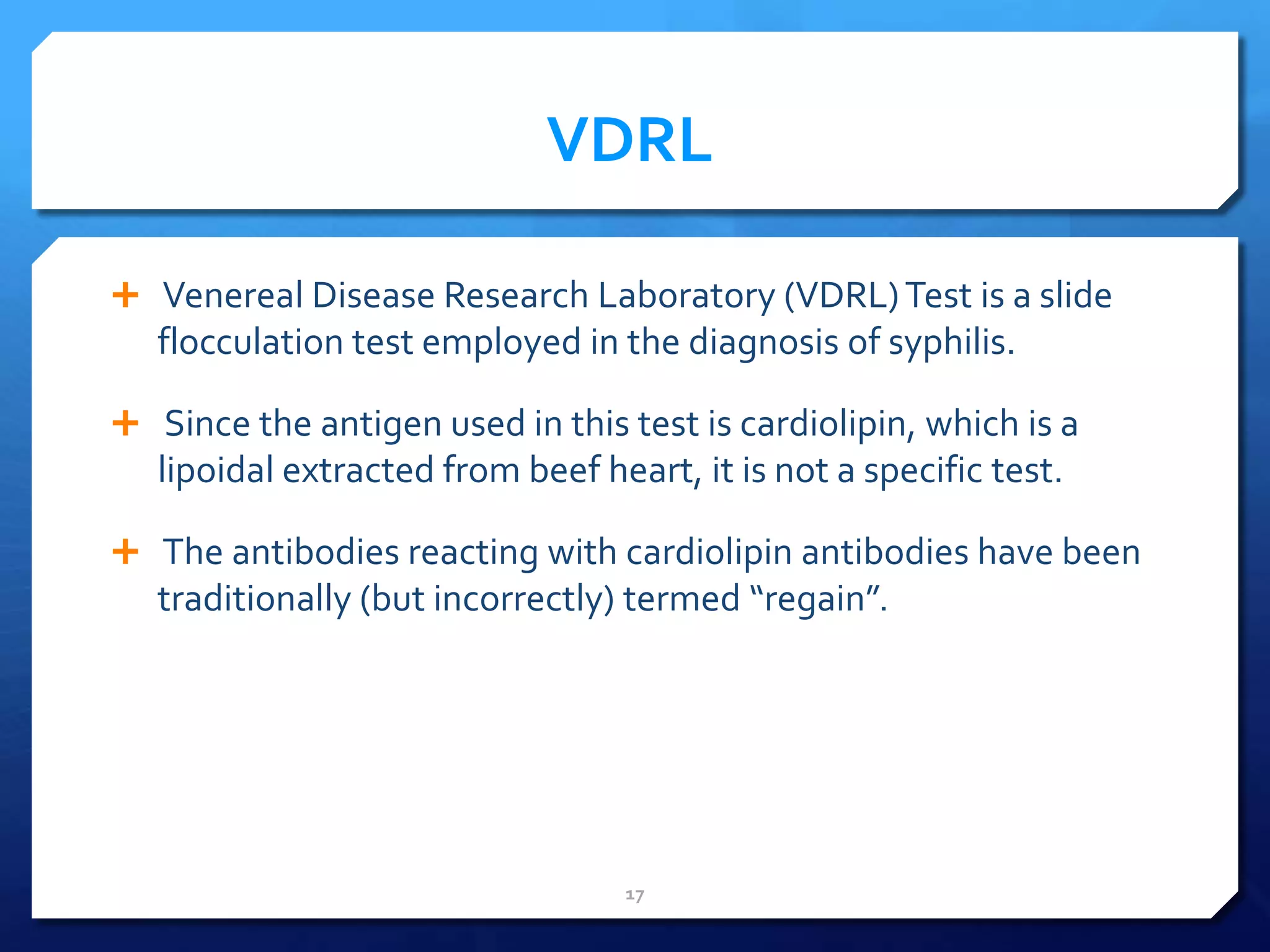 Lab diagnosis of syphilis | PPTX