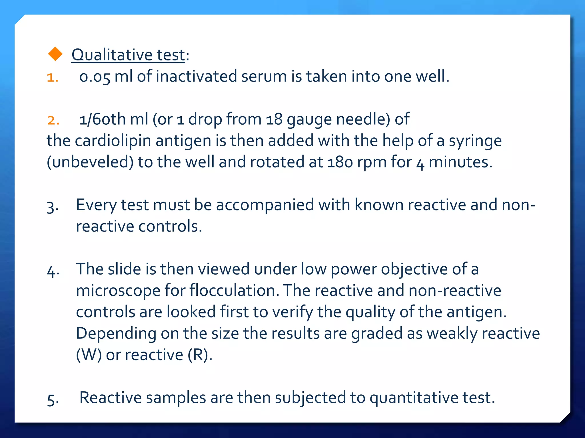 Lab diagnosis of syphilis | PPTX