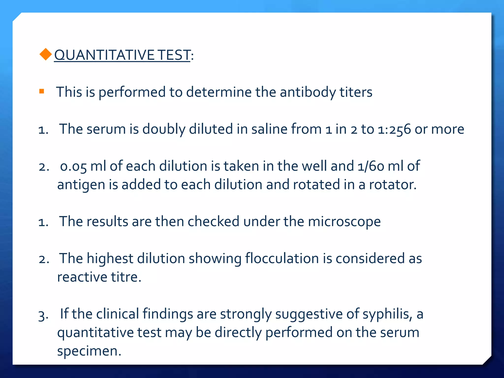 Lab diagnosis of syphilis | PPTX