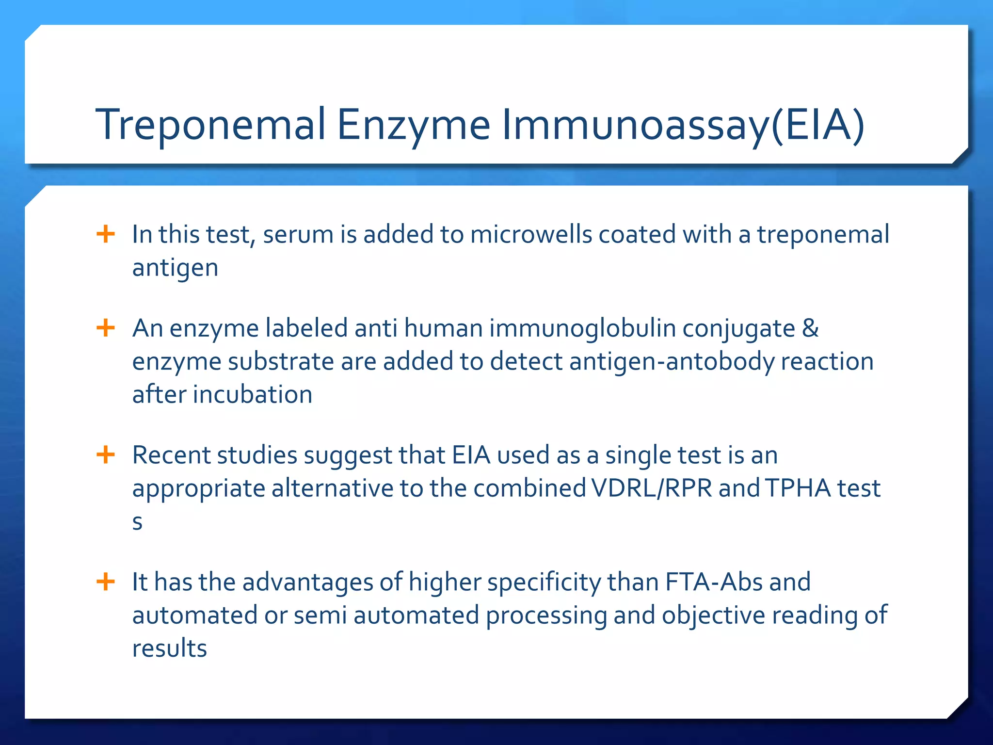 Lab diagnosis of syphilis | PPTX