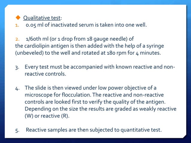 Lab diagnosis of syphilis | PPTX