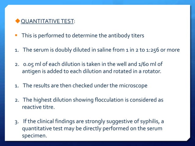Lab diagnosis of syphilis | PPTX