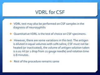 Lab diagnosis of syphilis | PPTX
