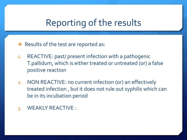 Lab diagnosis of syphilis | PPTX