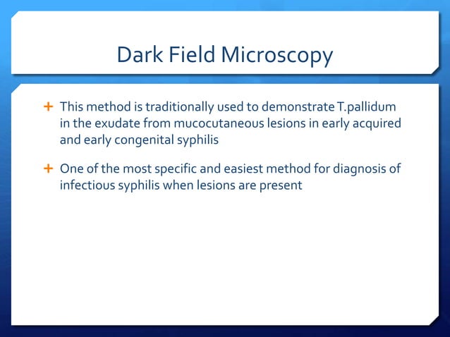 Lab diagnosis of syphilis | PPTX