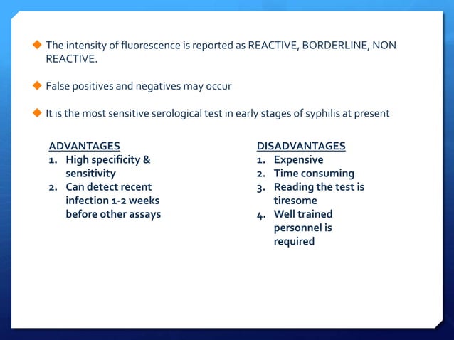 Lab diagnosis of syphilis | PPTX