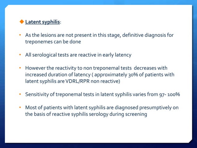 Lab diagnosis of syphilis | PPTX