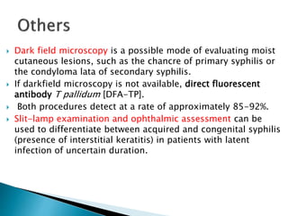 Lab Diagnostics Of Syphilis | PPTX