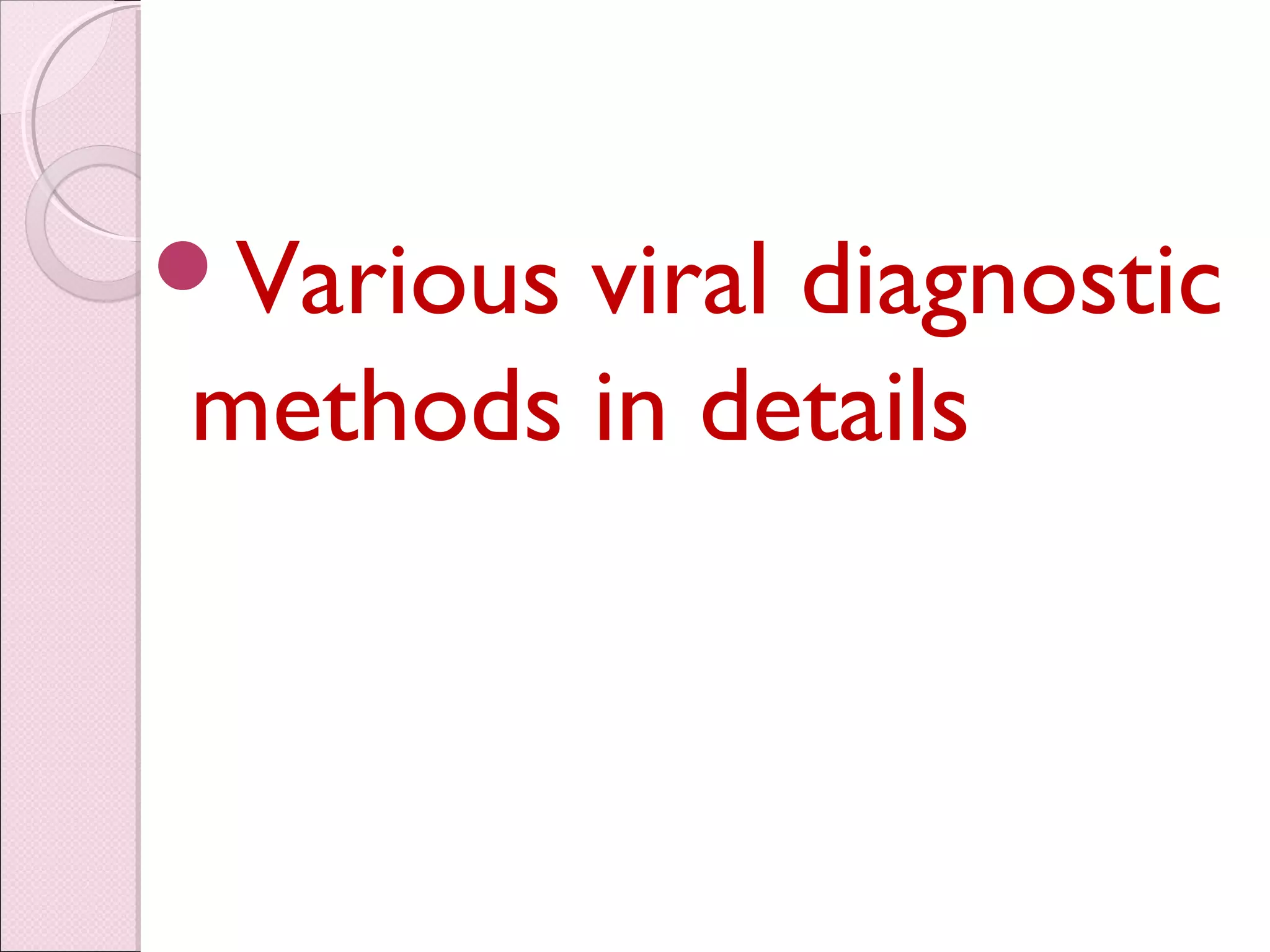 Laboratory diagnosis of viral infection | PPT