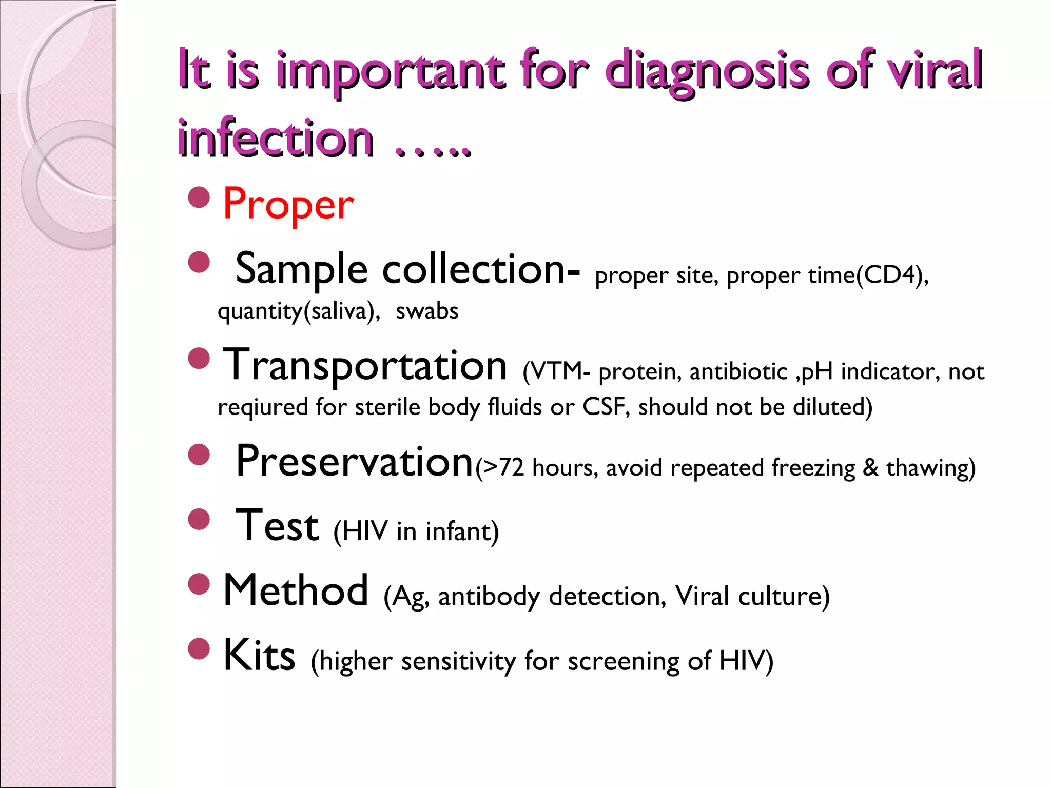 Laboratory diagnosis of viral infection | PPT