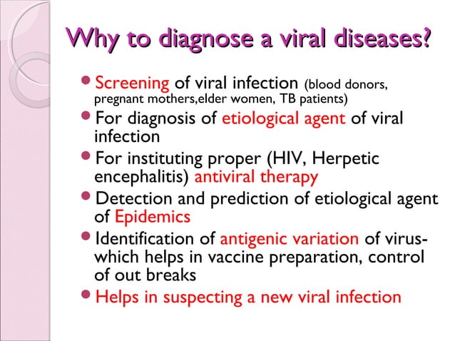 Laboratory diagnosis of viral infection | PPT | Infectious Diseases ...