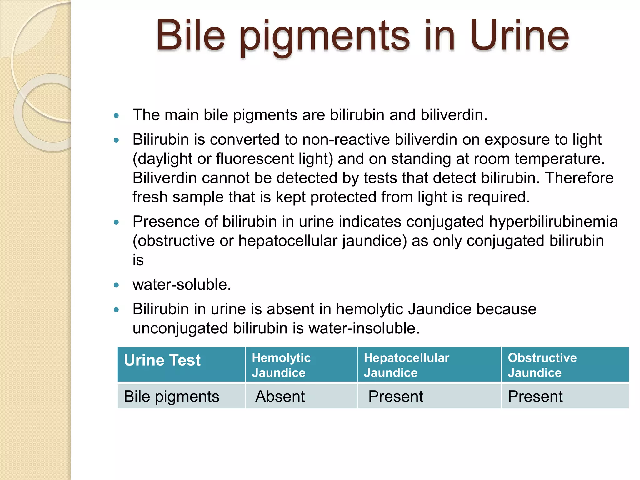 Laboratory Diagnosis of Jaundice | PPTX