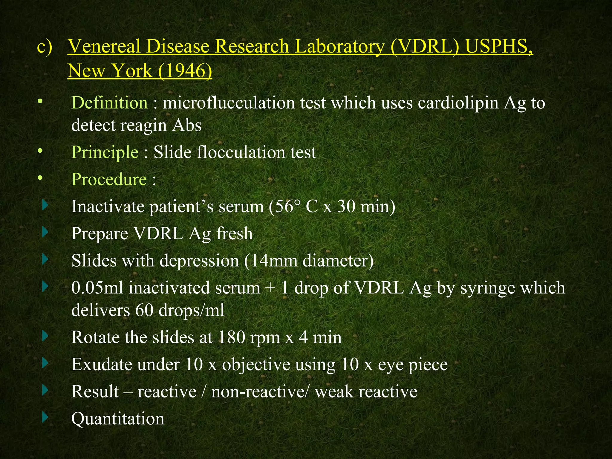 Lab diagnosis of syphilis | PPT