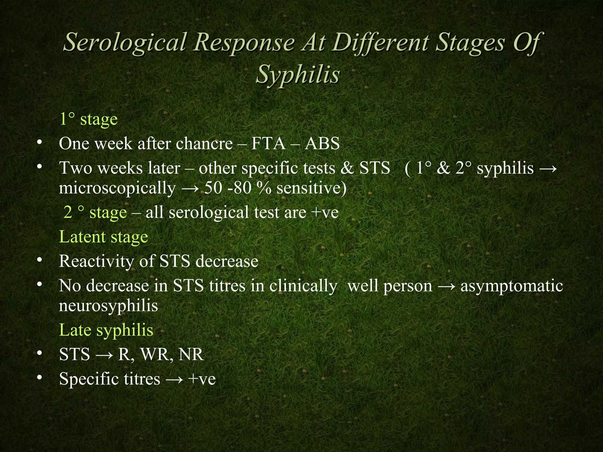 Lab diagnosis of syphilis | PPT