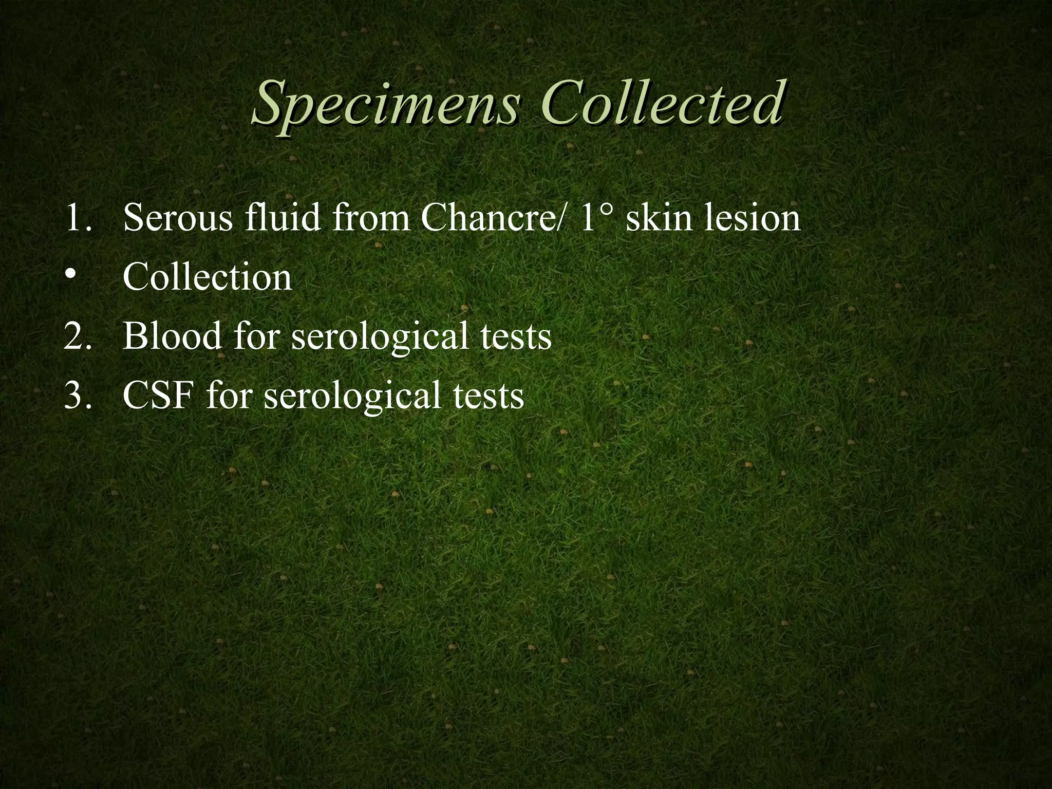 Lab diagnosis of syphilis | PPT